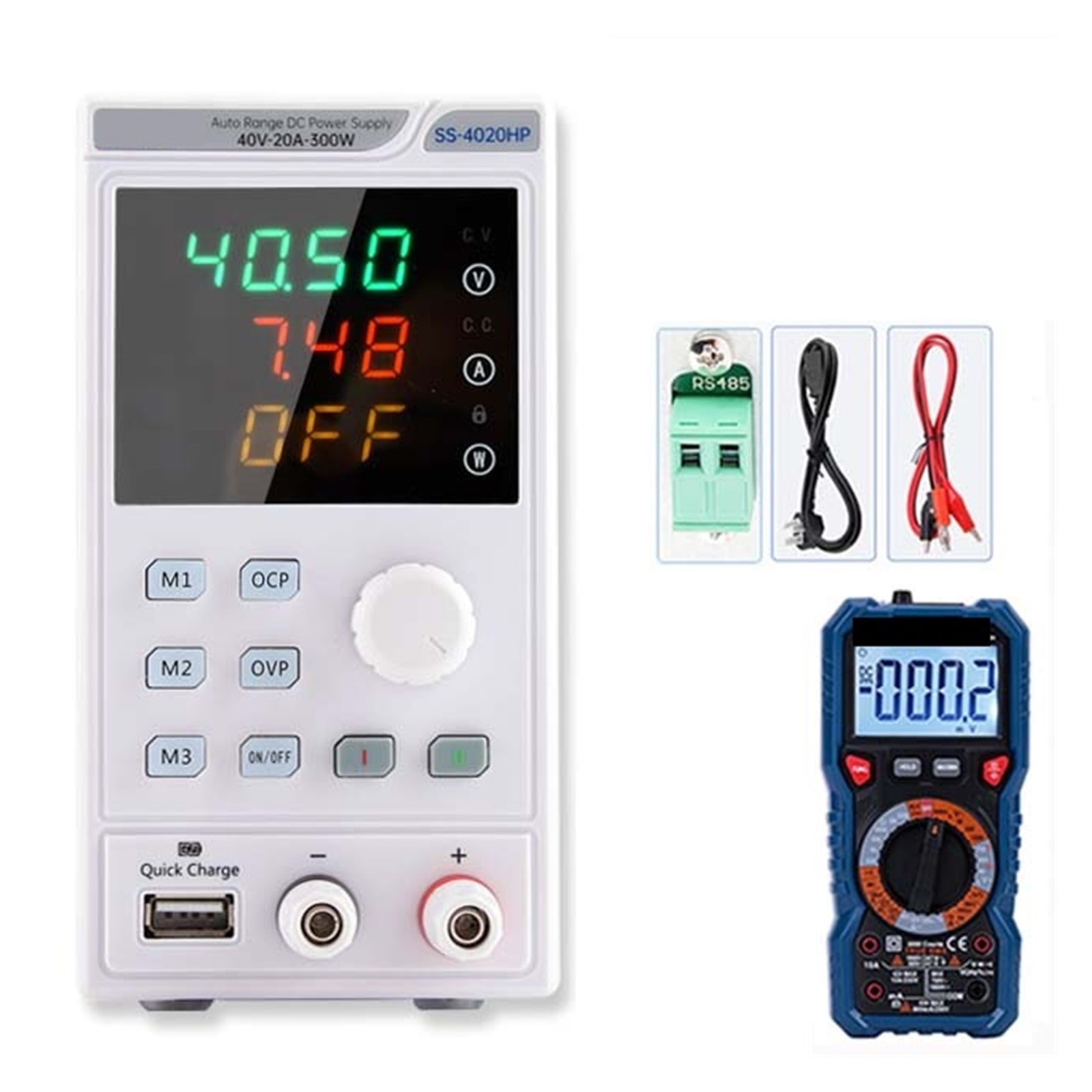 Variable Lab DC Power Supply Adjustable 40V/20A/300W Voltage Regulator Stabilizer Switching ...