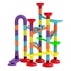 Hape Quadrilla Stack Track Bucket Wooden Marble Run Construction, 90 ...