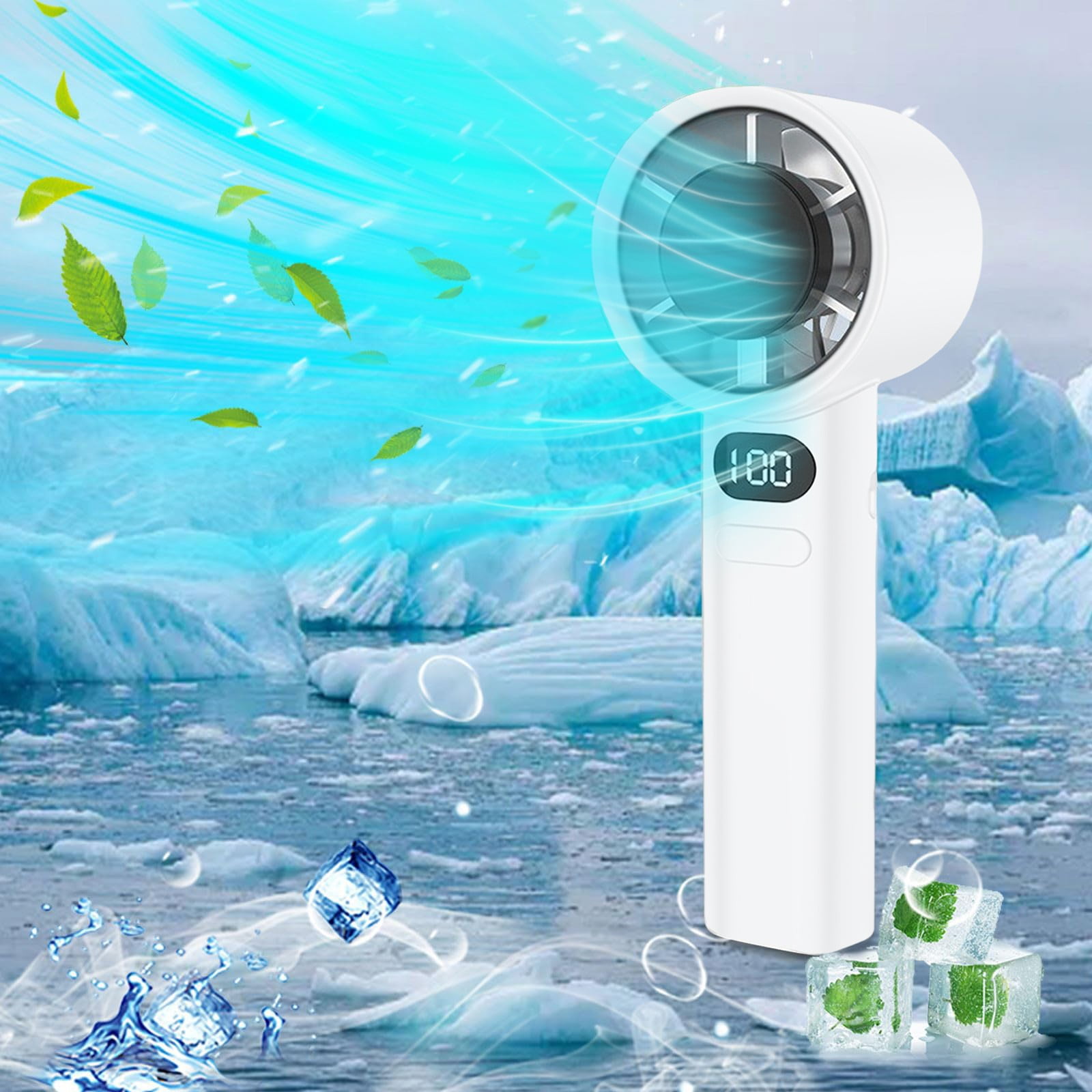 Variable Speed Handheld Fan High Wind Power Silent Turbine Mini ...