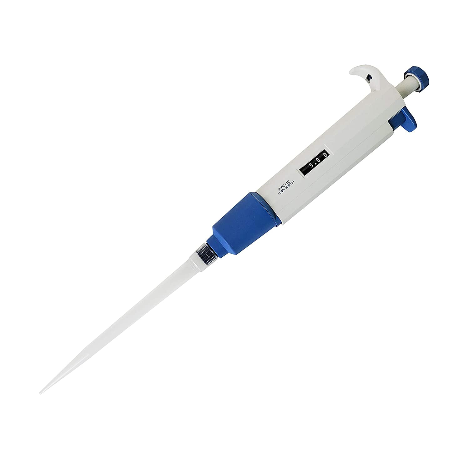 Variable Volume Single Channel Pipette, Adjustable Pipettor, 1000-5000 ...