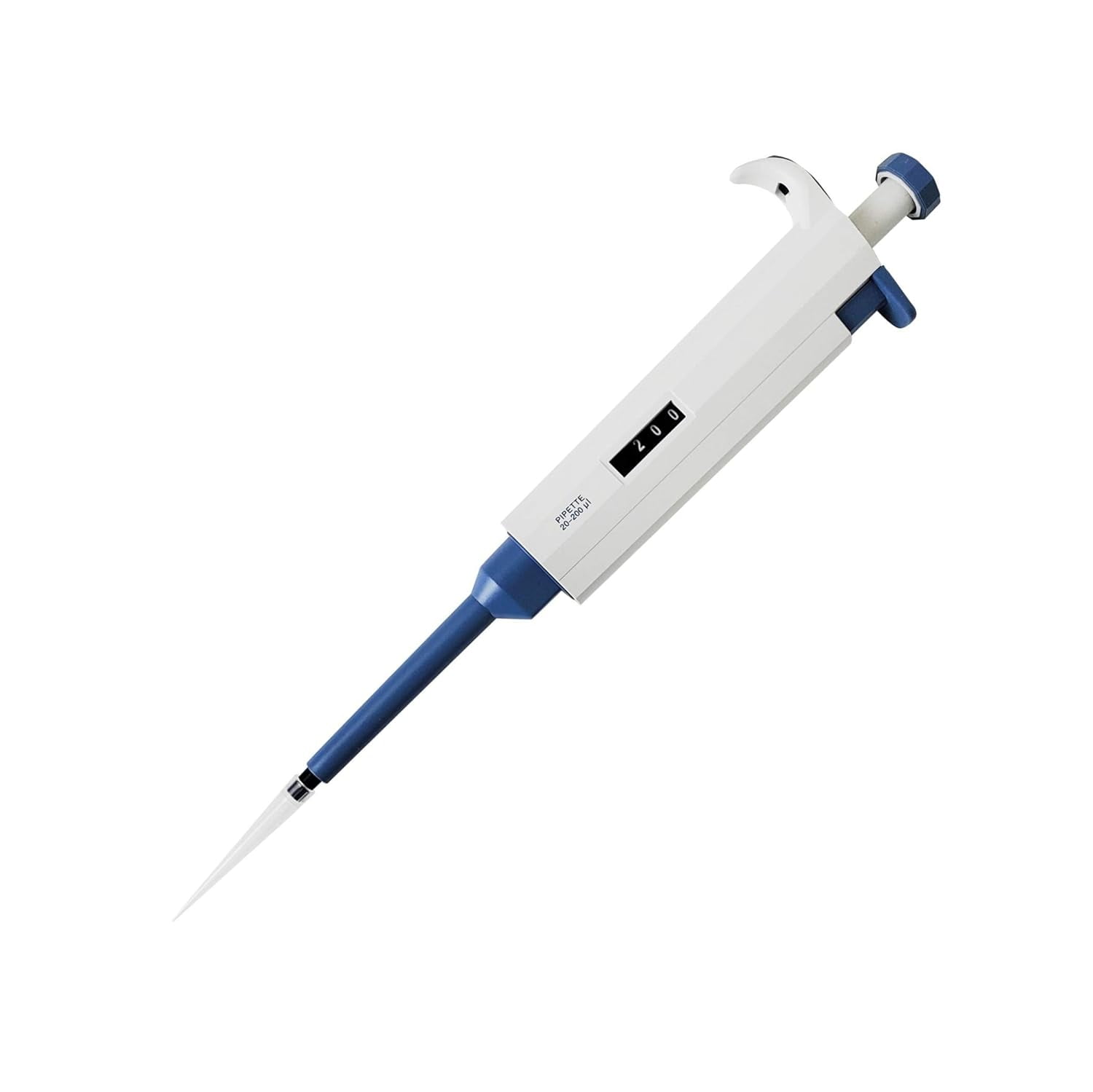 Variable Volume Single Channel Pipette, Adjustable Pipettor, 20-200 ...