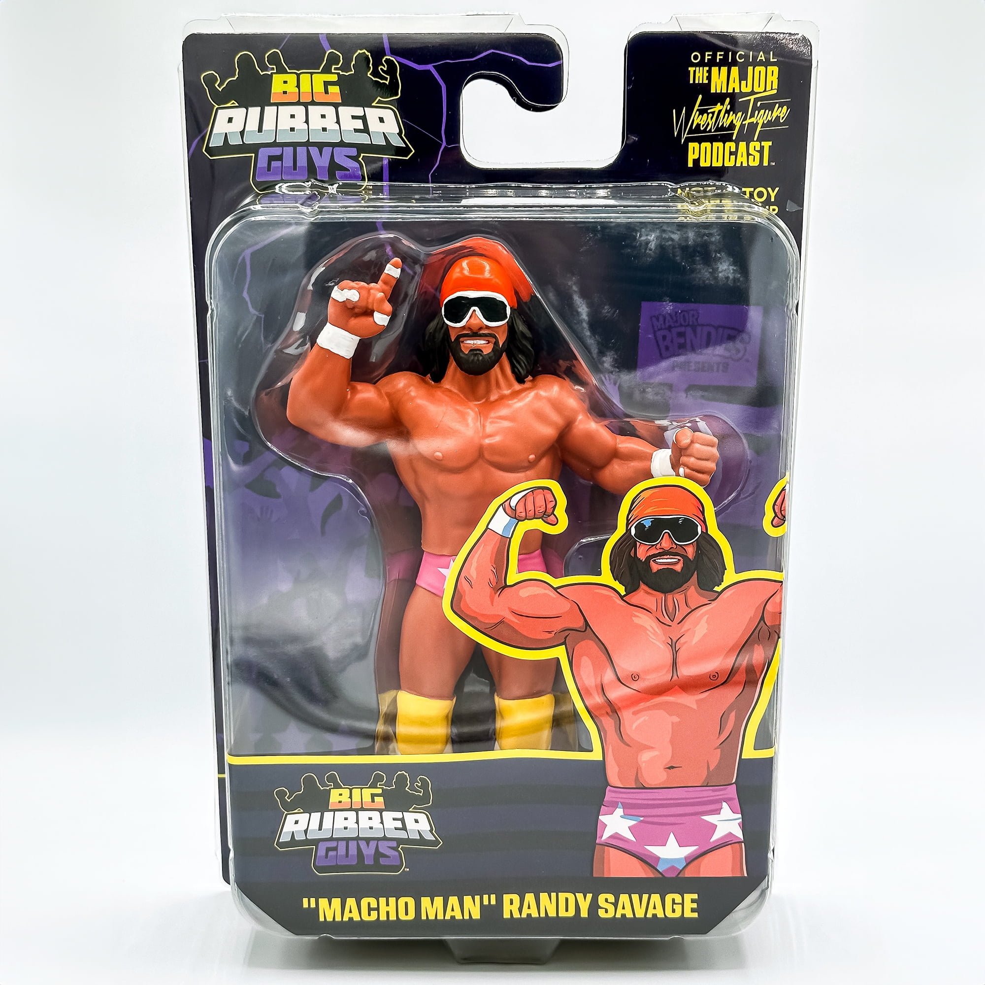 (Variant - Pink Tights) Macho Man Randy Savage - Big Rubber Guys Major ...