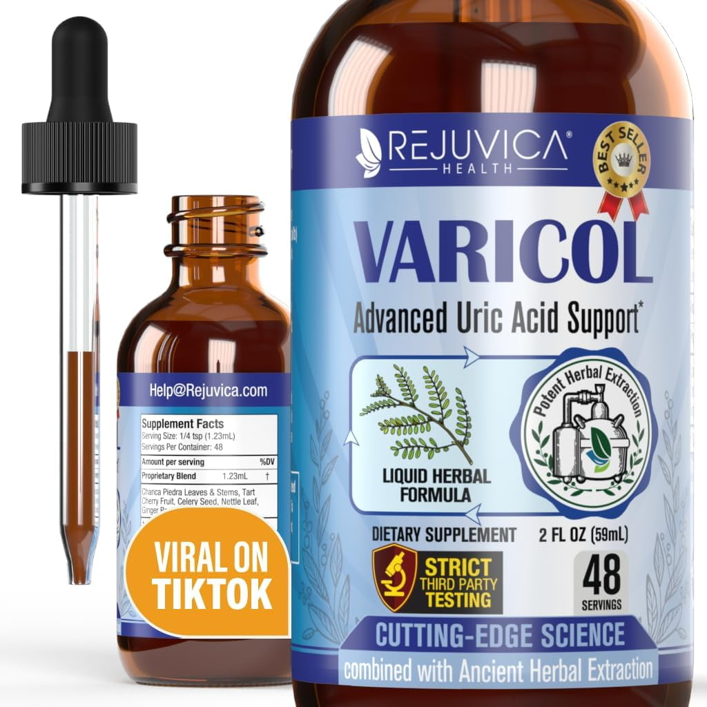 Rejuvica Health Varicol 2 fl oz - Uric Acid Support Supplement ...