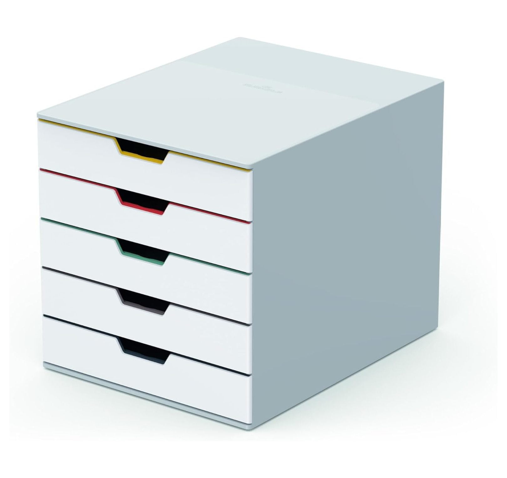 Varicolor 5 Drawer Unit - White Desk Organizer for Documents, Letter ...
