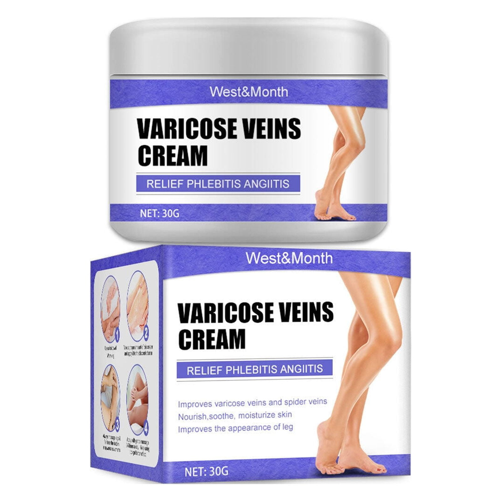 Varicose Vein Cream for Legs - Improves Blood Circulation, Reduces ...