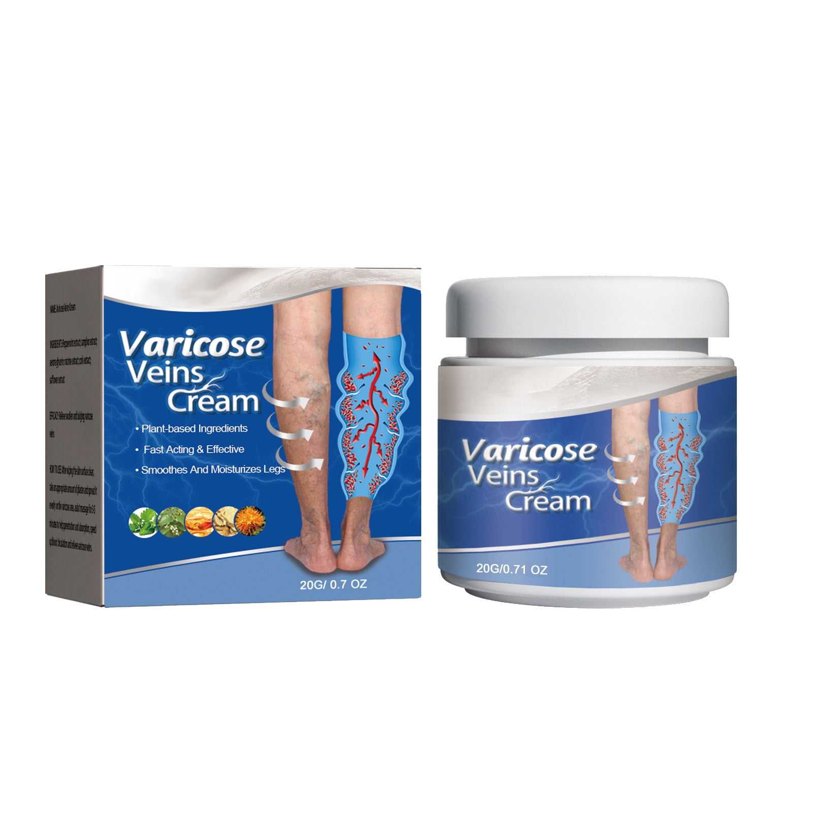 Varicose Vein Legs Cream,Relieve Varicose Veins for Legs,Skin Cream for ...