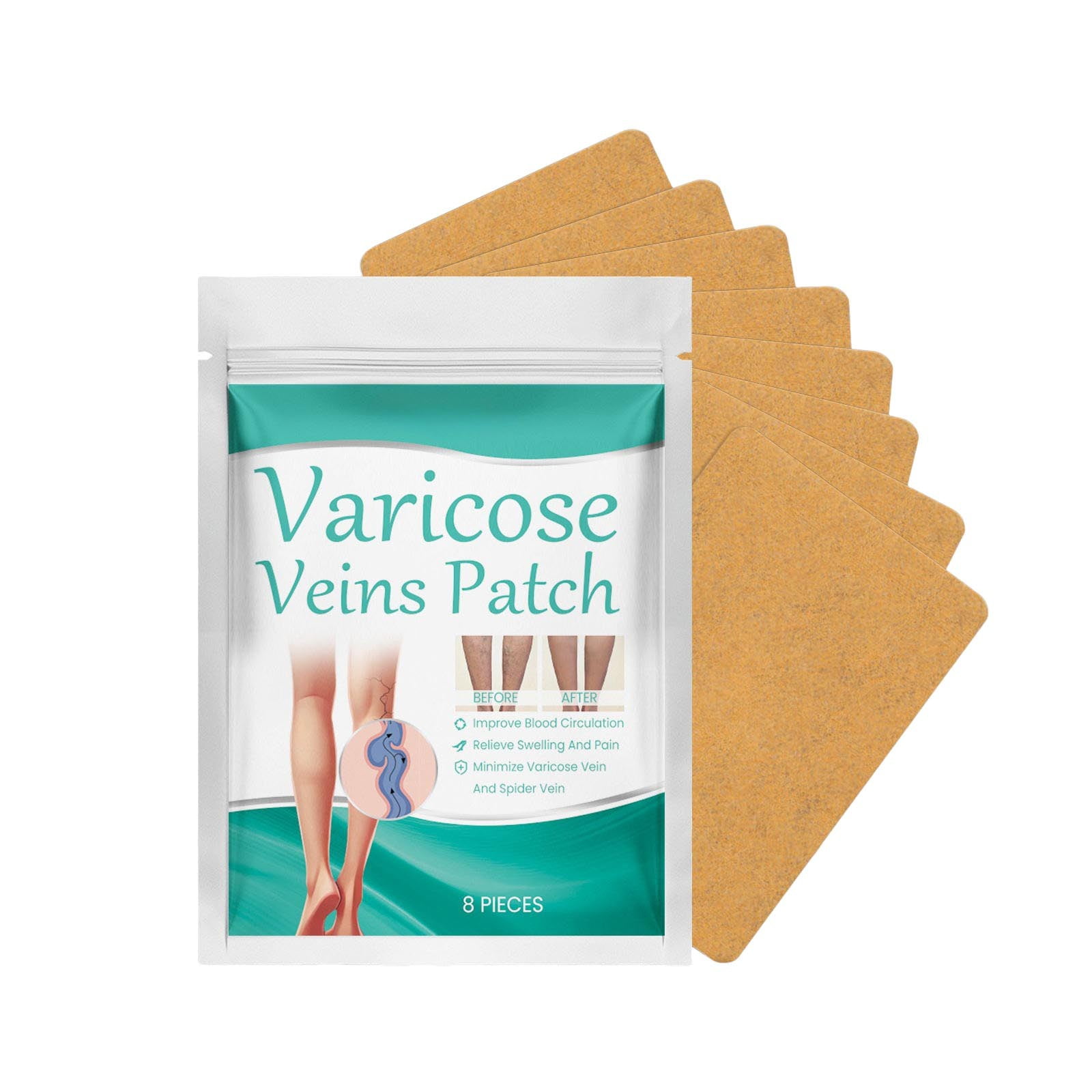 Varicose Vein Treatment Patches, 6-Pack, Target Thrombosis & Improve ...