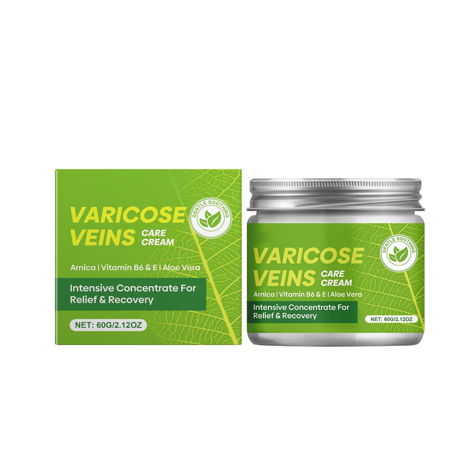 Varicose Veins Ccare Cream 60g/2.12oz - with Arnica, Vitamin B6 & E, Aloe Vera | Intensive ...