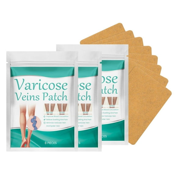 Varicose Veins Relief Patch – 24-Hour Compression for Leg Vein Appearance, Natural Extracts ...