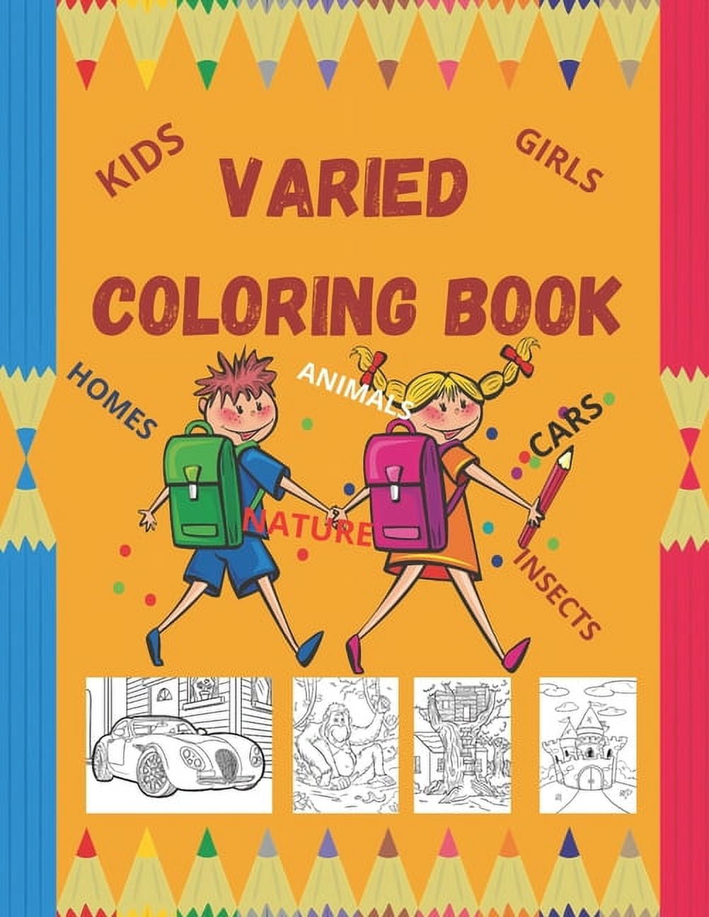 Varied Coloring Book: Activity Book, Coloring Book For Kids. For ...