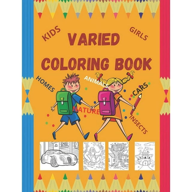 Varied Coloring Book: Activity Book, Coloring Book For Kids. For ...