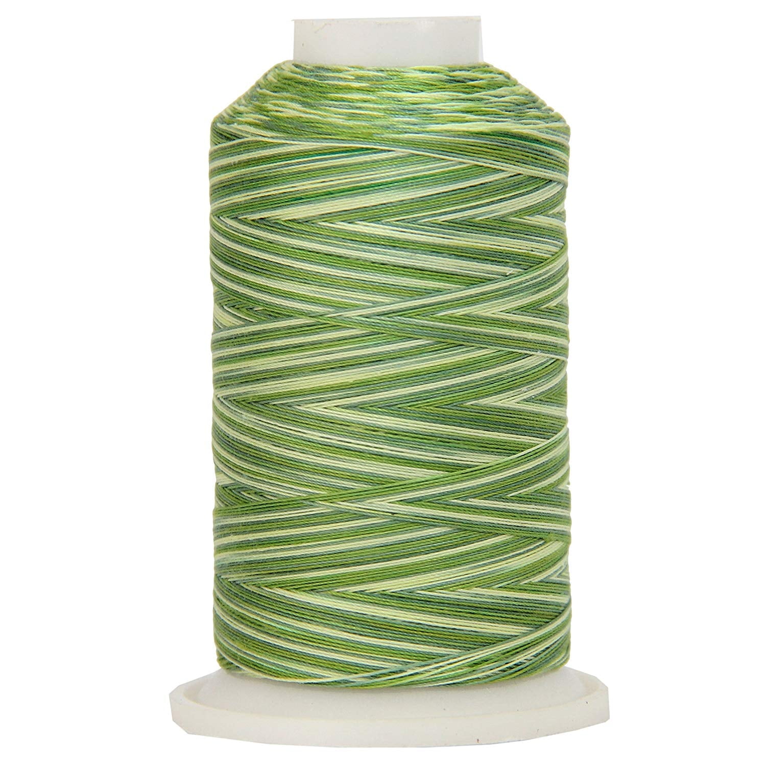 Threadart Strong Variegated Cotton Thread 600M - 40/3wt - Summer Greens ...