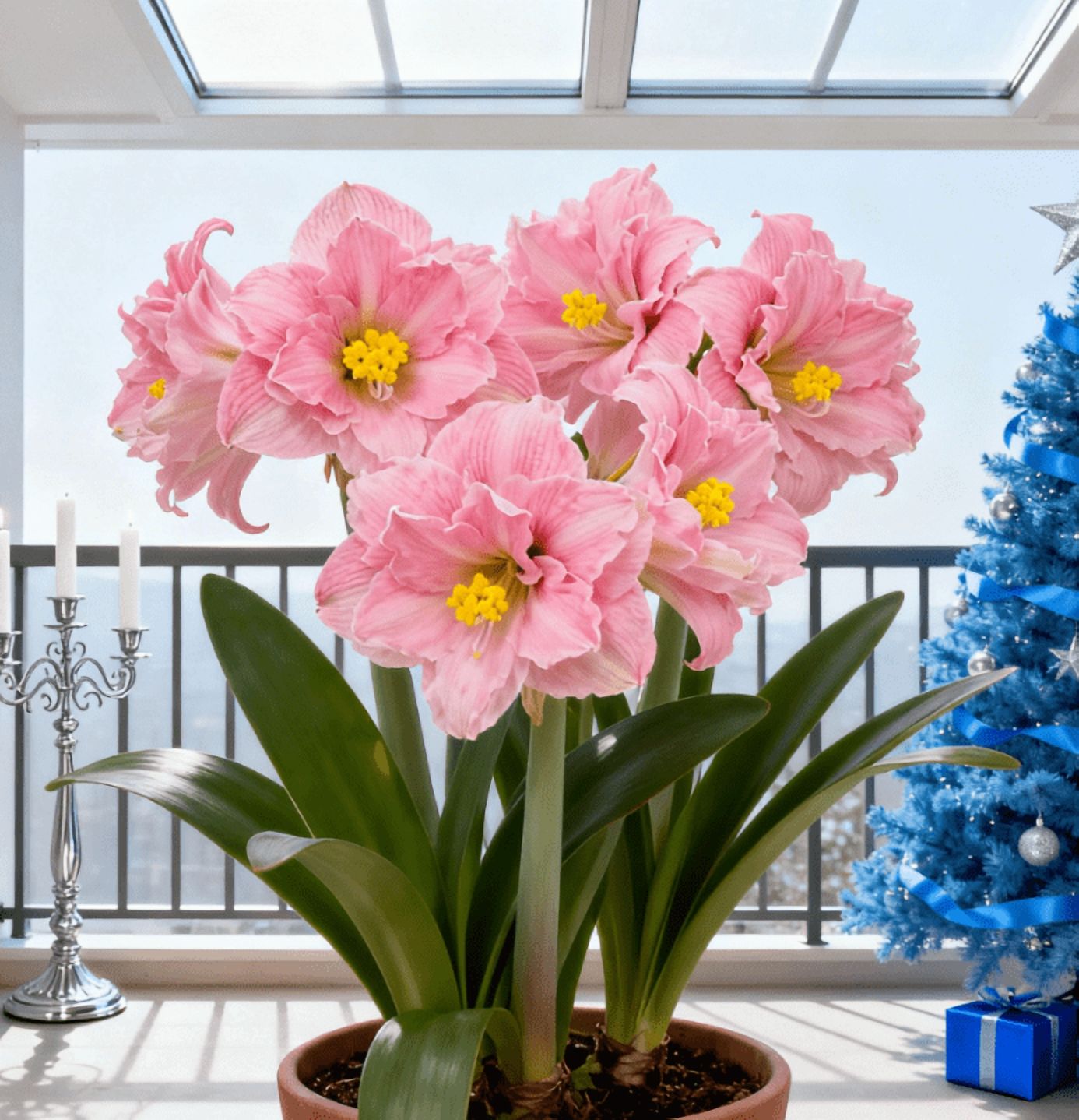 Variegated Amaryllis, Hardy Perennial Garden Decor for Plant Hangers ...