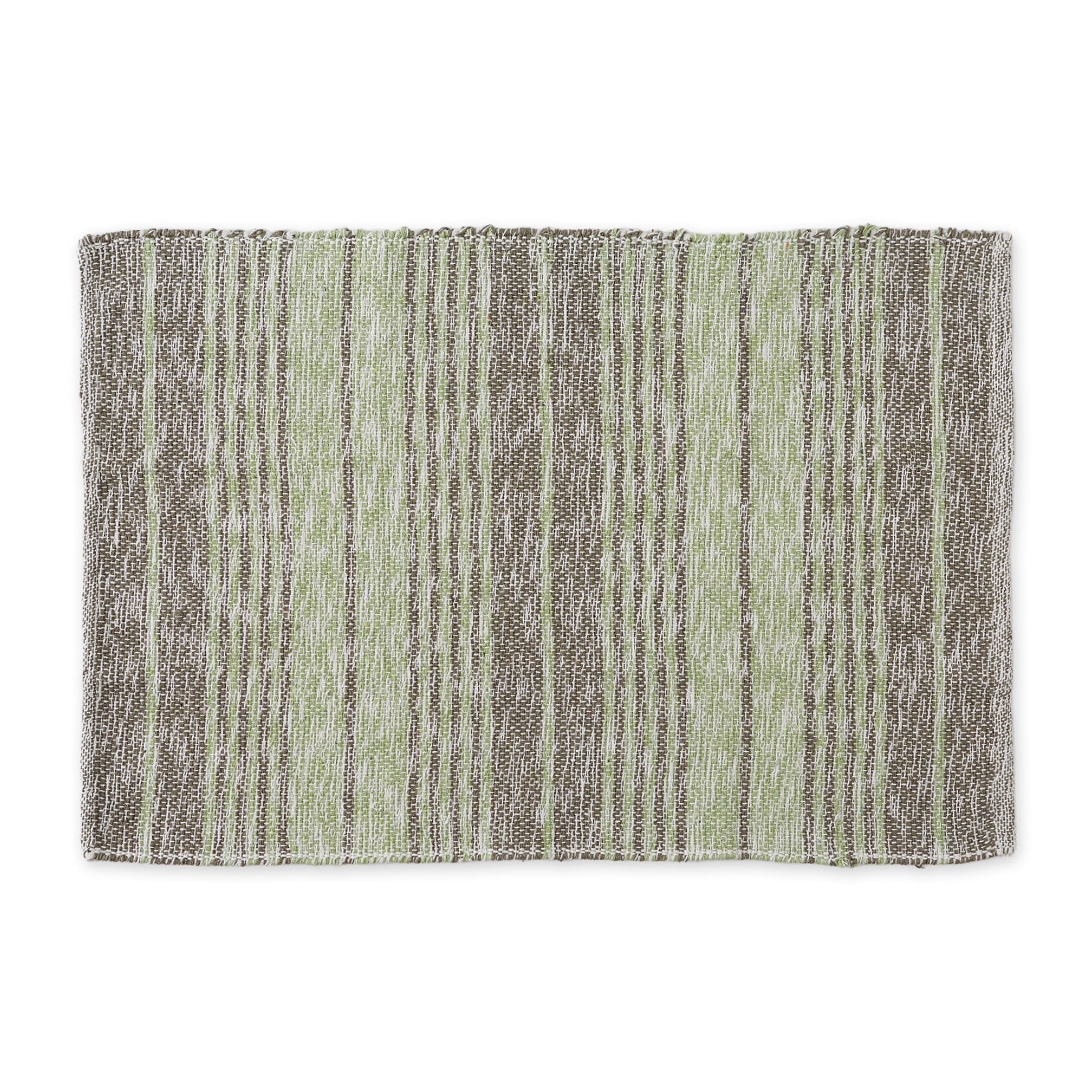 Variegated Barn Red Stripe Handwoven Recycled Cotton Yarn Rug 2x3 Ft ...