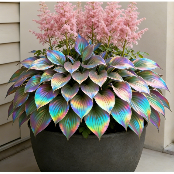 Variegated Colorful Hosta, Hardy Perennial Garden Decor for Plant ...
