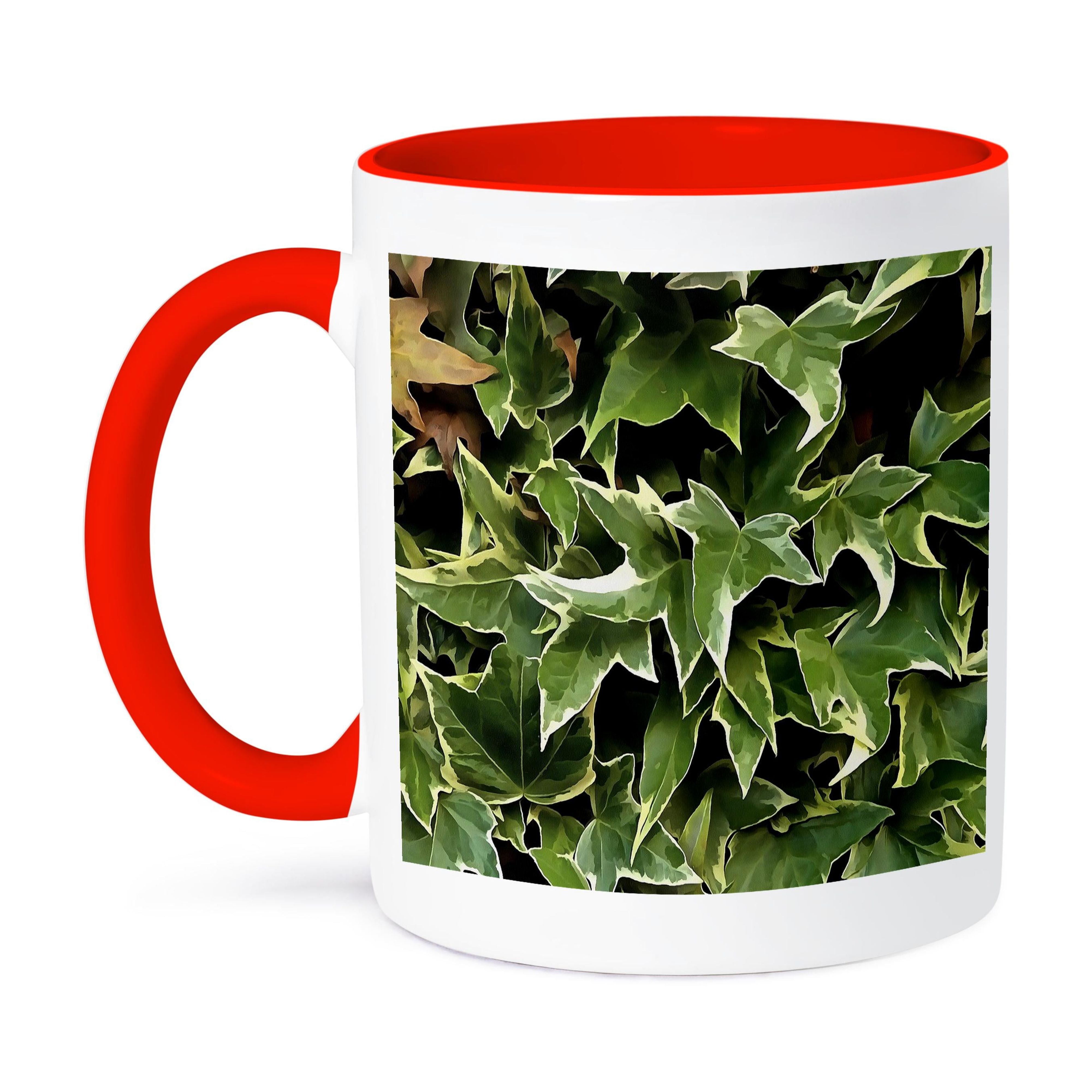 Variegated Ivy , 15oz Two-Tone Red Mug - Walmart.com