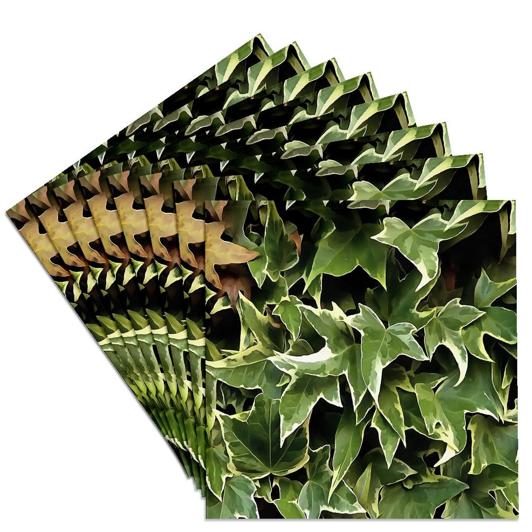 3drose, Variegated Ivy, Set of 8 Ceramic Tile Coasters - Walmart.com
