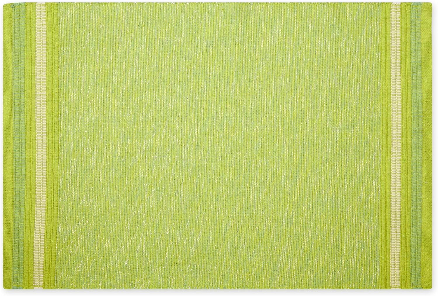 Variegated Recycled Yarn Modern Edge Stripe, 2x3', Avocado - Walmart.com