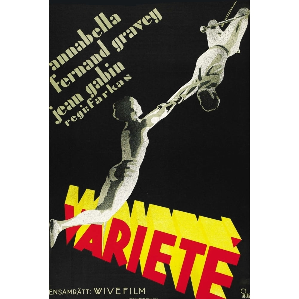 Varietes (Aka Variete) Swedish Poster Art 1935 Movie Poster Masterprint ...