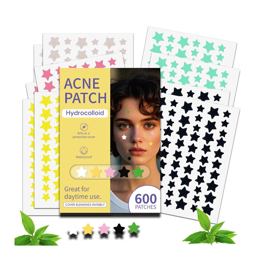 Variety Acne Patches - Star Heart Patterns - Box Packaging - 6-10hr ...