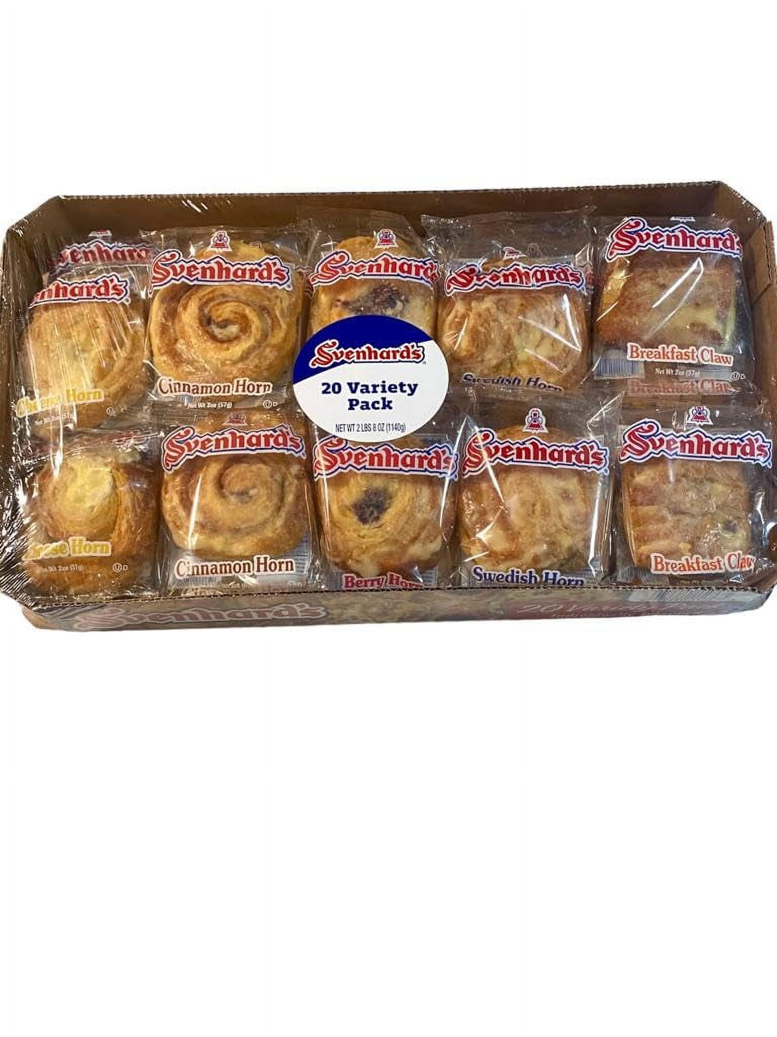 Variety Danish 20 count Cinnamon, Berry, Cheese,raisin,breakfast claw ...