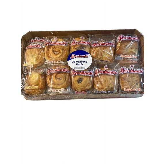 Variety Danish 20 count Cinnamon, Berry, Cheese,raisin,breakfast claw ...