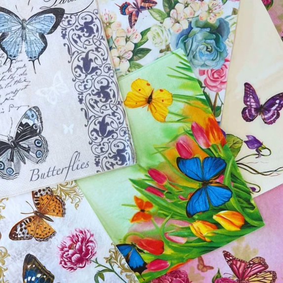 Variety Decoupage Napkins Mystery - Lot Of 8 Paper Napkin Assorted ...