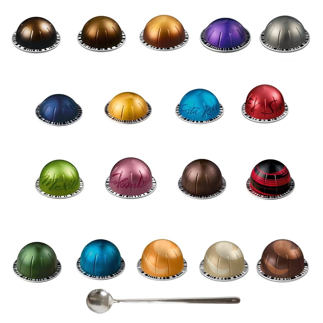 Variety Discovery Sampler 18 Capsules BULK Pack with Spoon / 18 ...