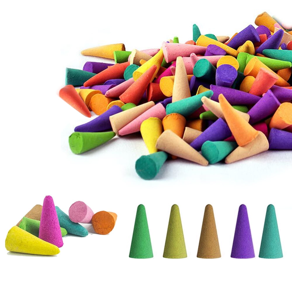 Variety Incense Cones 100 Pcs ,Agarwood, Jasmine, Wormwood, Lavender ...