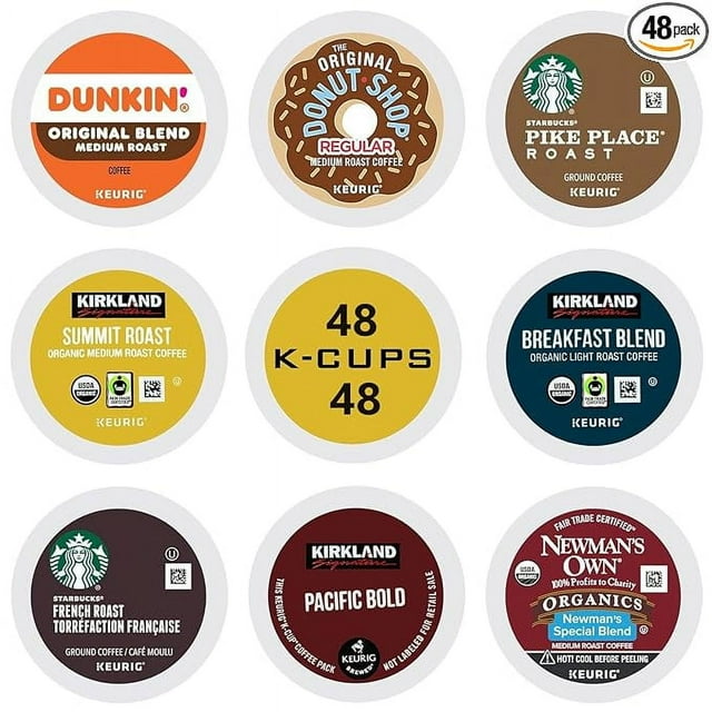 Variety K Cups Coffee Assorted Sampler Pack of Capsule Pods for Keurig ...