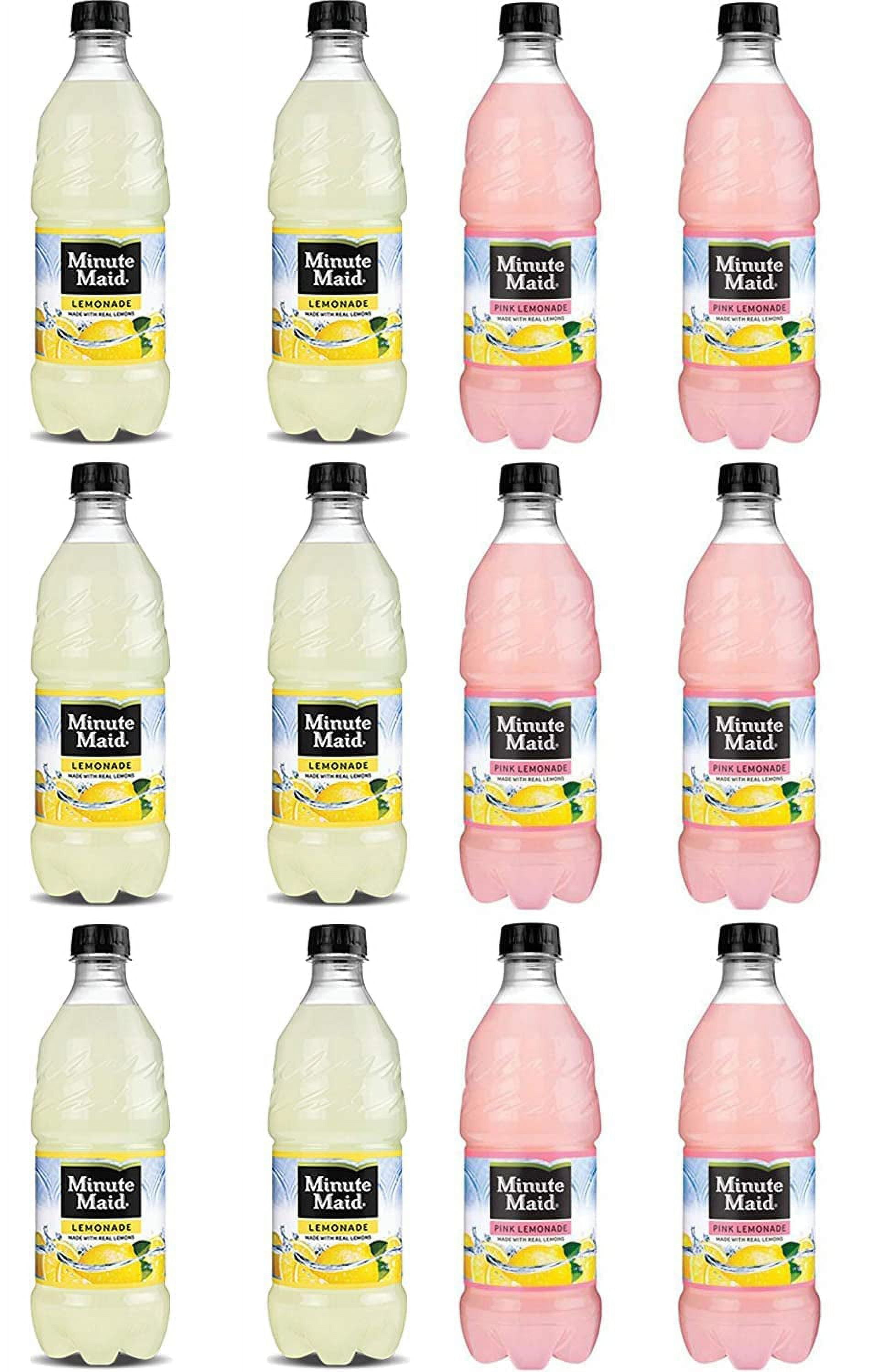 Variety Minute Maid pack 20oz Bottles Case of 12: (6) Lemonade, (6 ...
