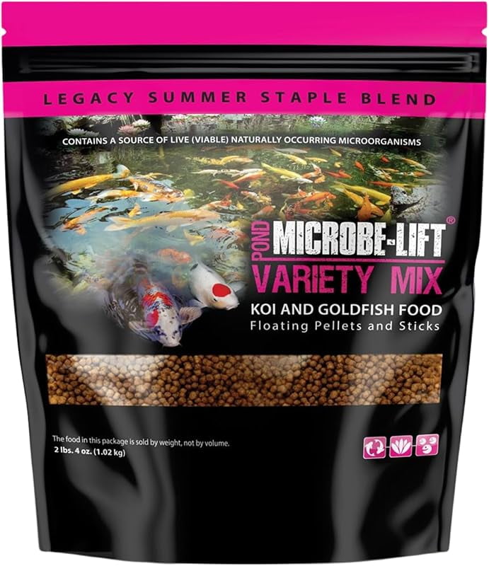 Variety Mix Floating Fish Food Pellets and Sticks for Ponds, Water ...