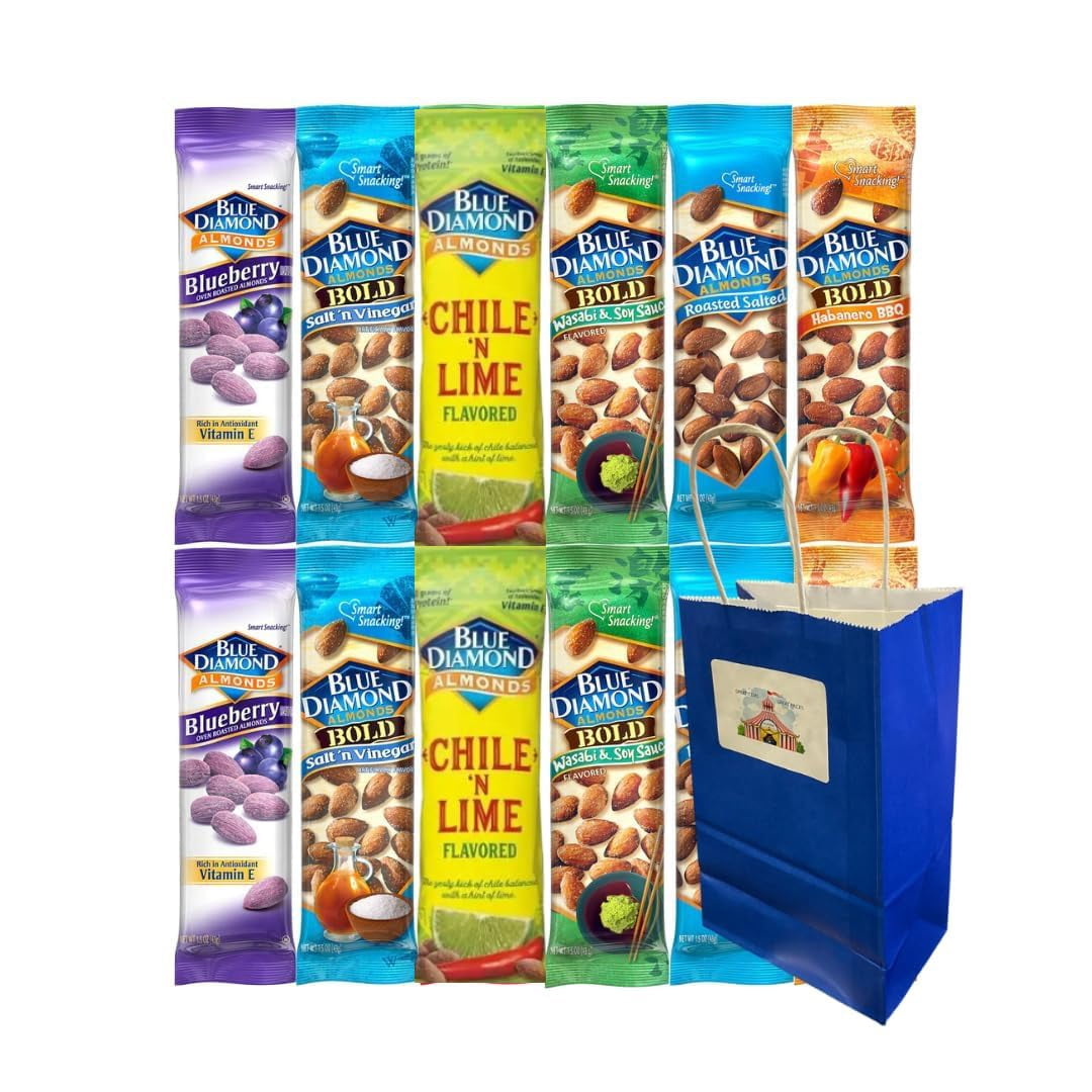 Variety Pack Diamond Almonds 12-Pack – 1.5 Oz Each – Flavored Almond ...