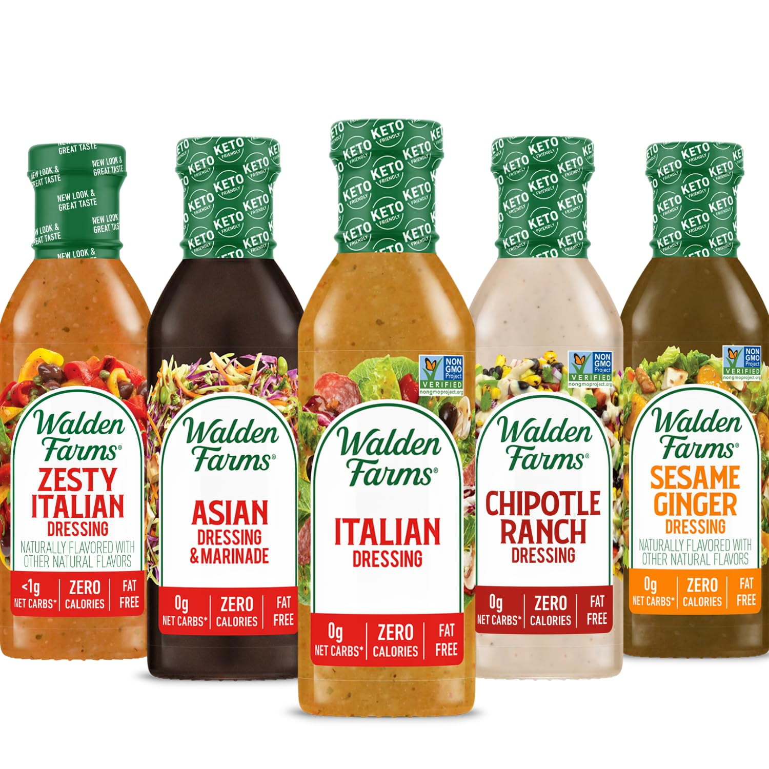 Variety Pack Dressings, 12 oz Bottle, Fresh and Delicious Salad Topping ...