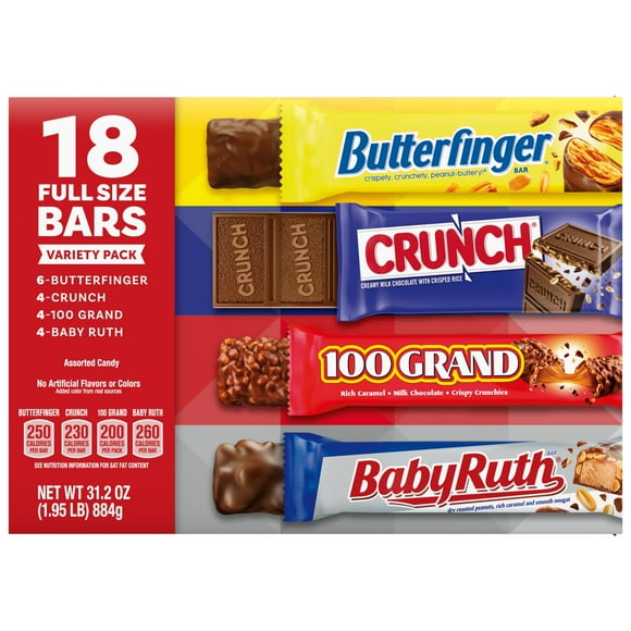 Candy Bars Variety Pack Full Size