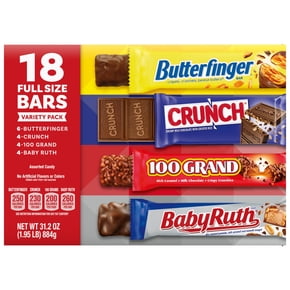 Candy Bars Variety Pack Full Size