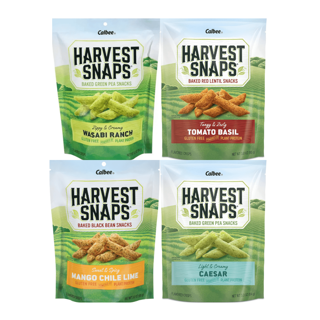 Variety Pack Harvest Snaps Veggie Chips, 4 Delicious Flavors - Wasabi ...