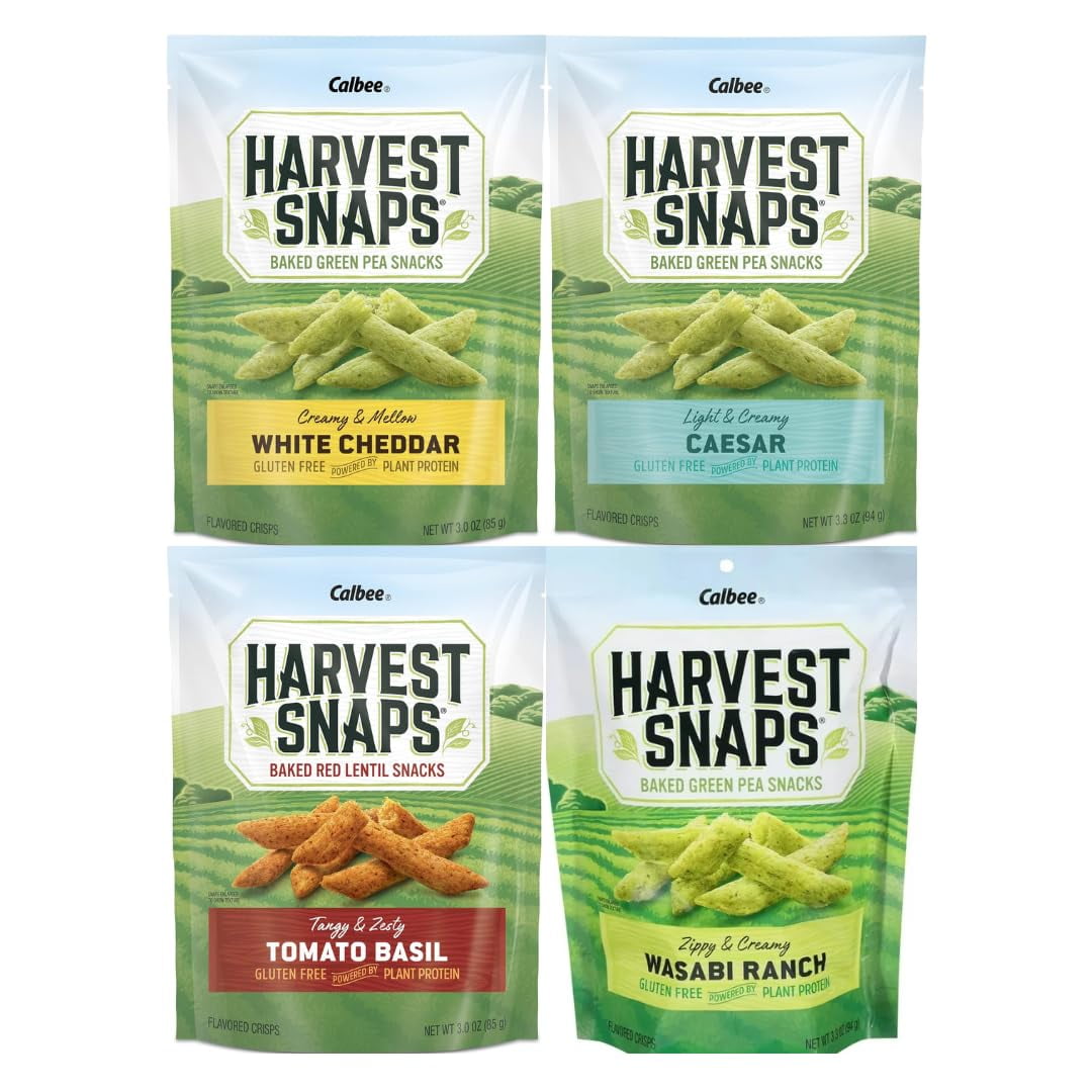 Variety Pack Harvest Snaps Veggie Chips, 4 Flavor Assortment – White ...
