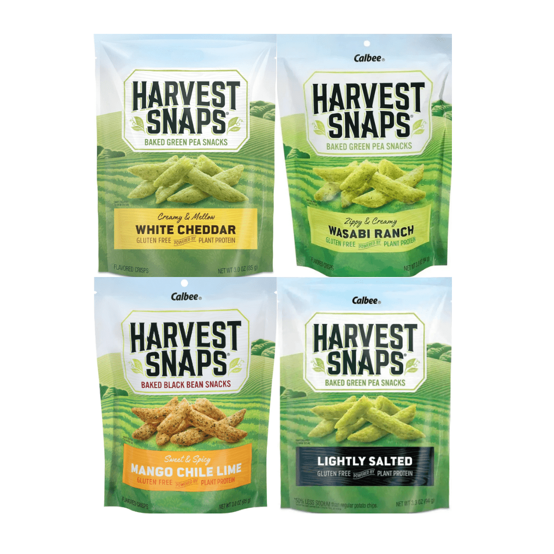 Variety Pack Harvest Snaps Veggie Chips, 4 Flavor (White Cheddar ...