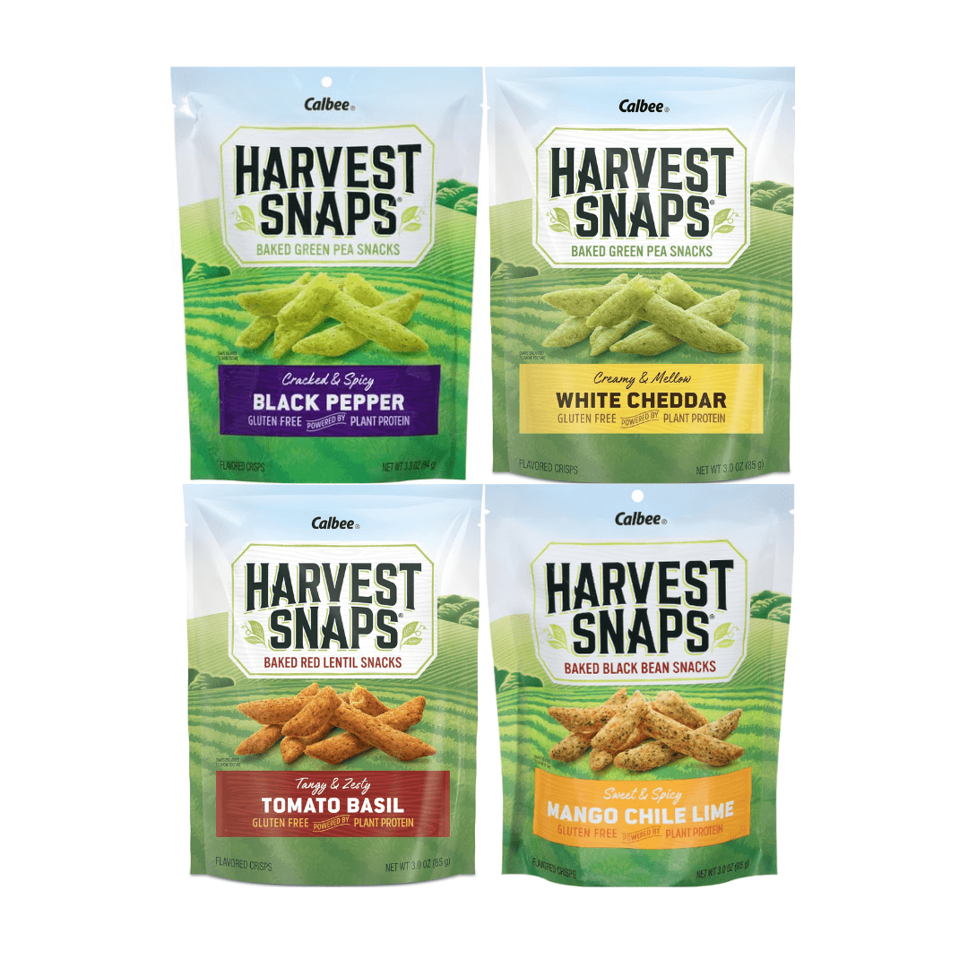 Variety Pack Harvest Snaps Veggie Chips - White Cheddar, Mango Chili ...
