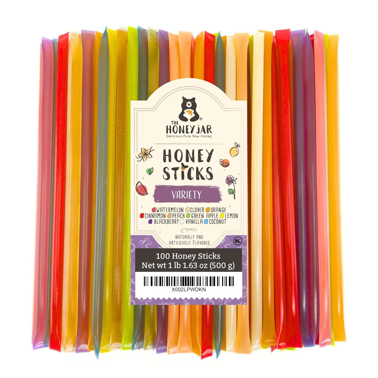 Variety Pack Honey Sticks - Pure Honey Straws For Tea, Coffee, or a ...
