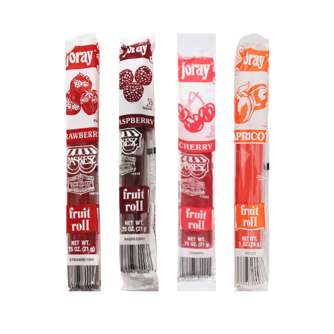 Variety Pack Joray Fruit Roll - 4 Flavor Fruit Leather - Raspberry ...