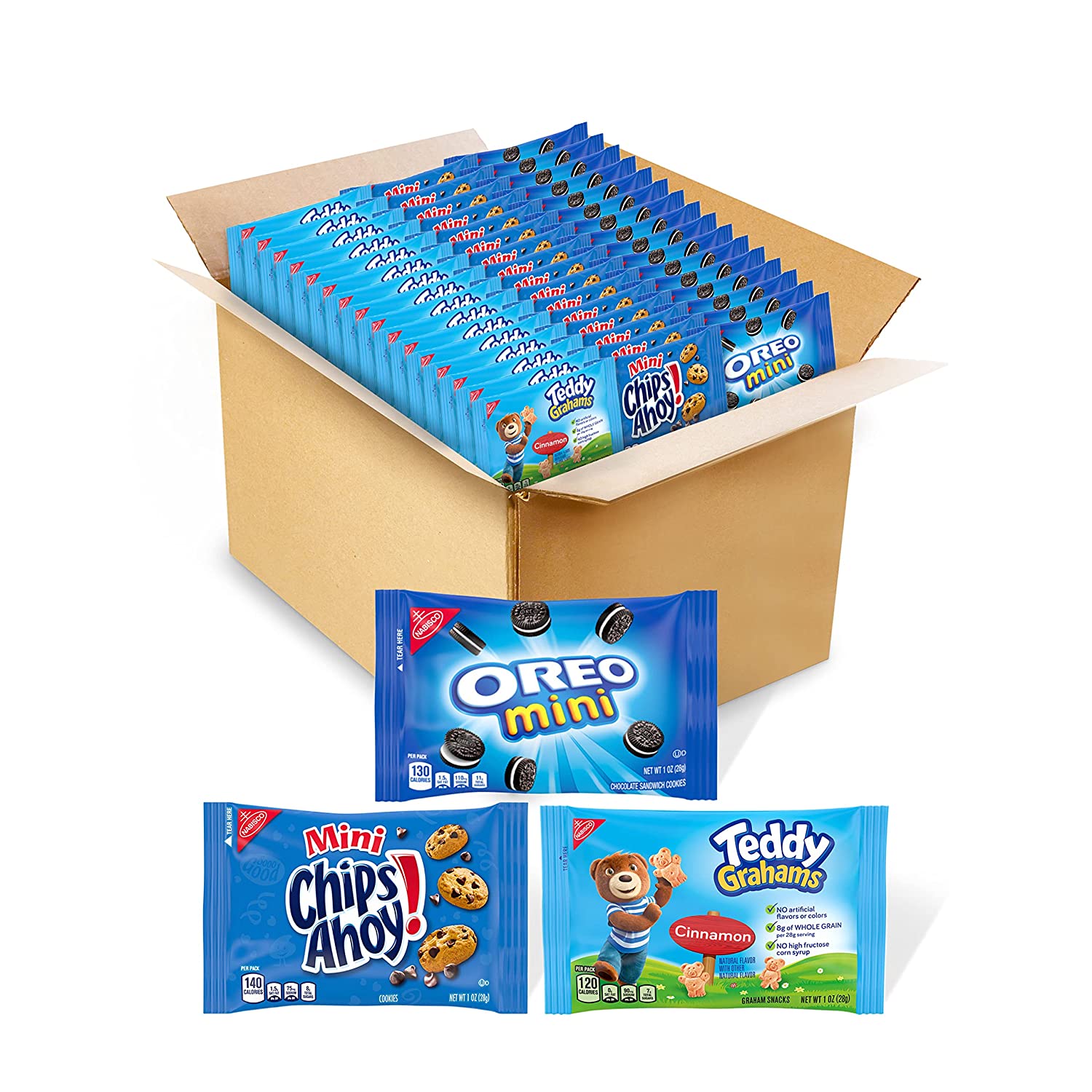 Variety Pack OREO Mini Cookies, CHIPS AHOY! Mini Cookies and Teddy ...