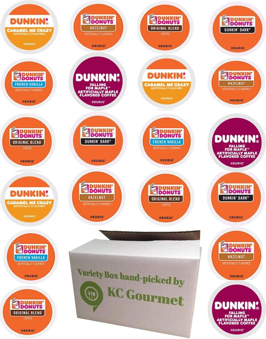 Variety pack of Dunkin Donuts Coffee K Cups for All Keurig K Cup ...