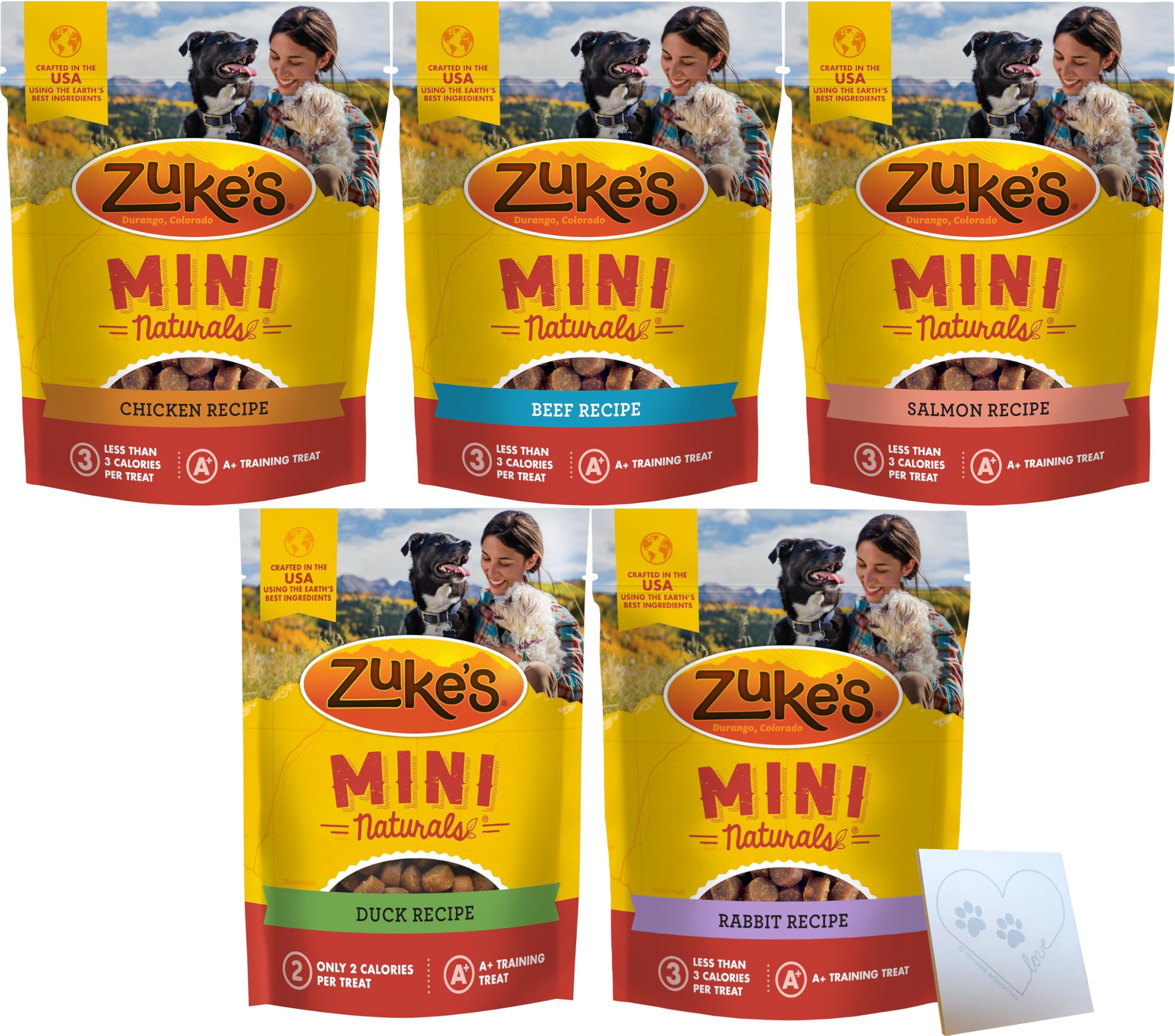 Variety Pack for Zuke's-Mini-Naturals IRF13 Soft Chewy Dog Treats - 5 ...