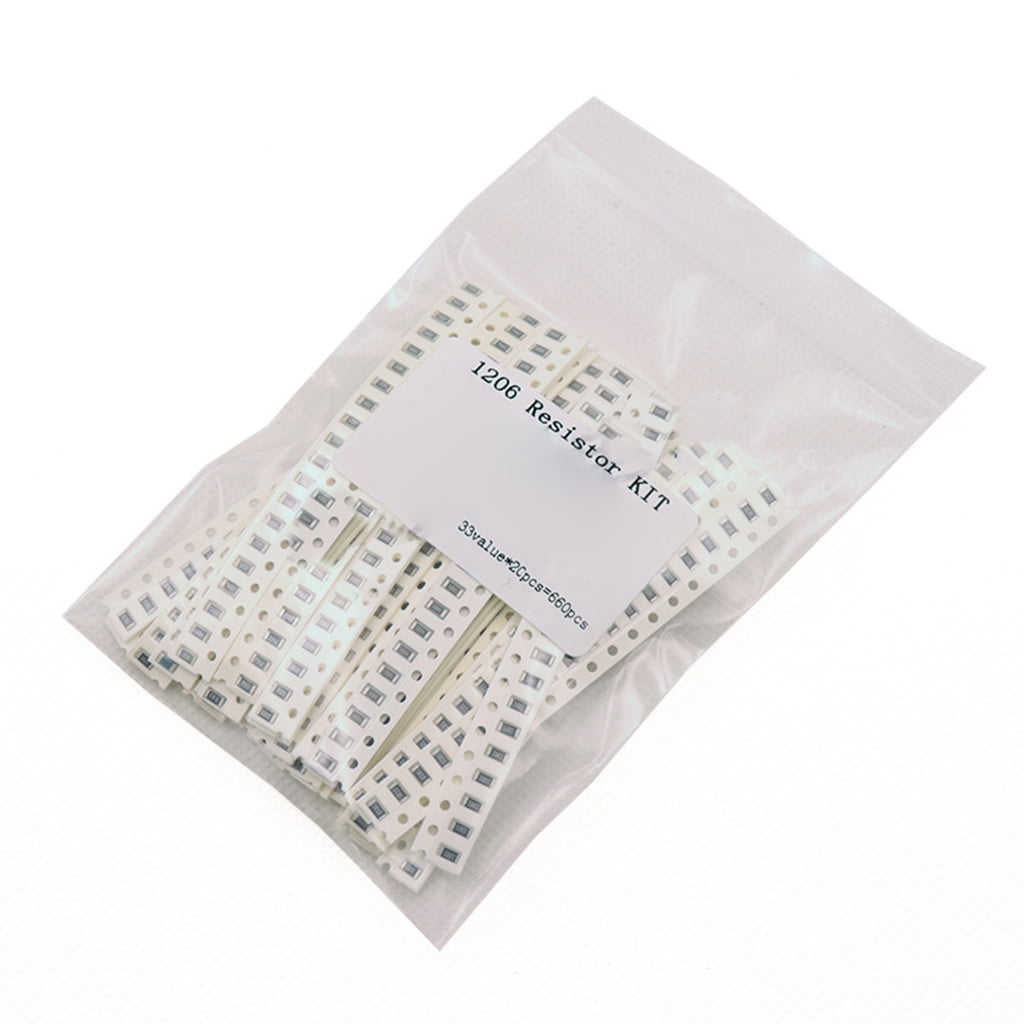 Variety Pack of 660pcs Chip Resistors in 33 Different Specifications ...