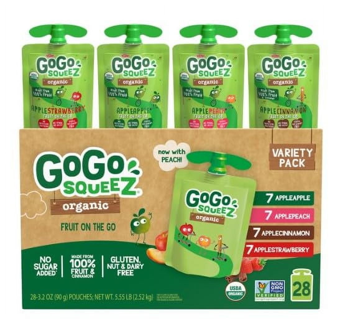 Variety Pack of GoGo.SqueeZ.YogurtZ - Organic Applesauce - 28-3.2-oz ...