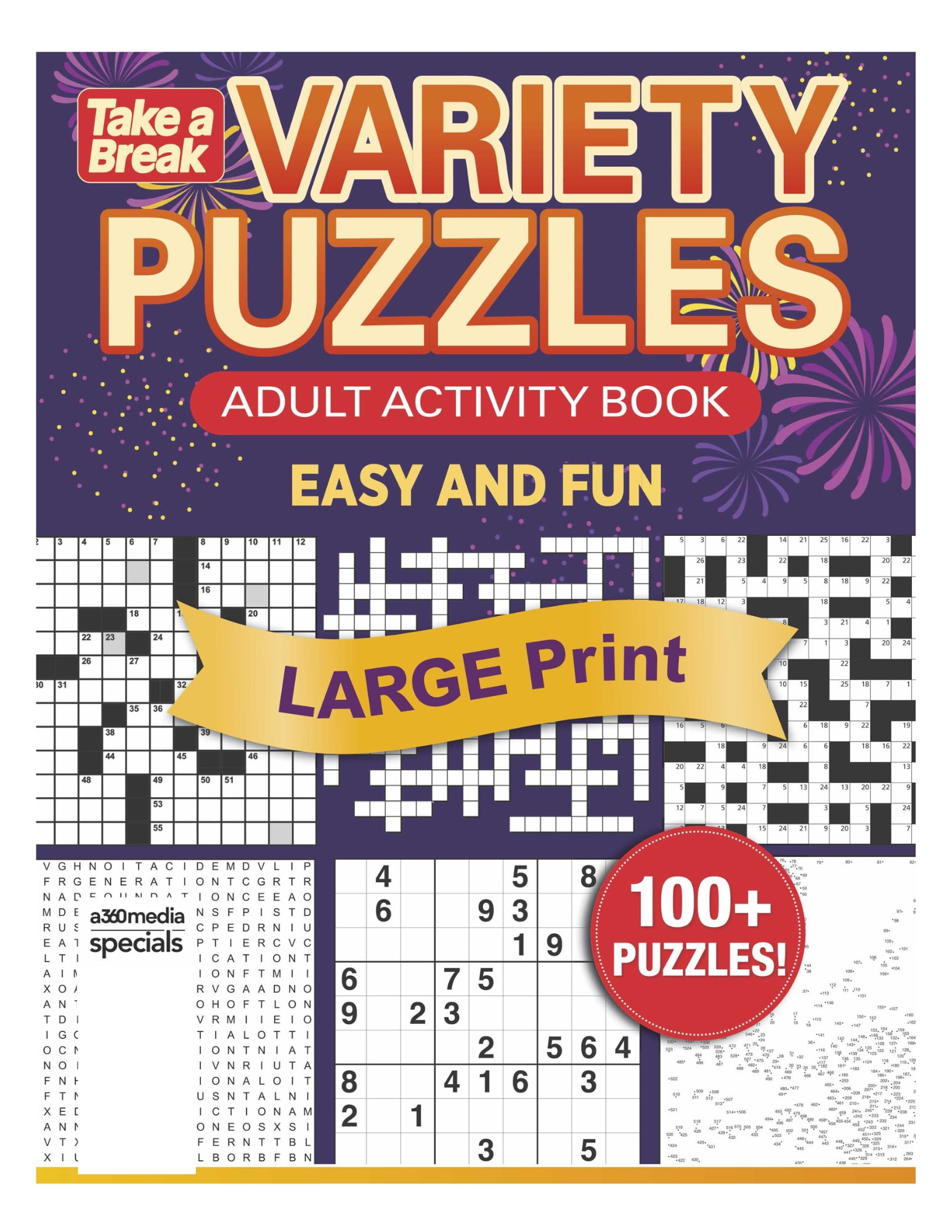 Variety Puzzles Large Print - Unplug and Unwind! Adult Activity Book ...