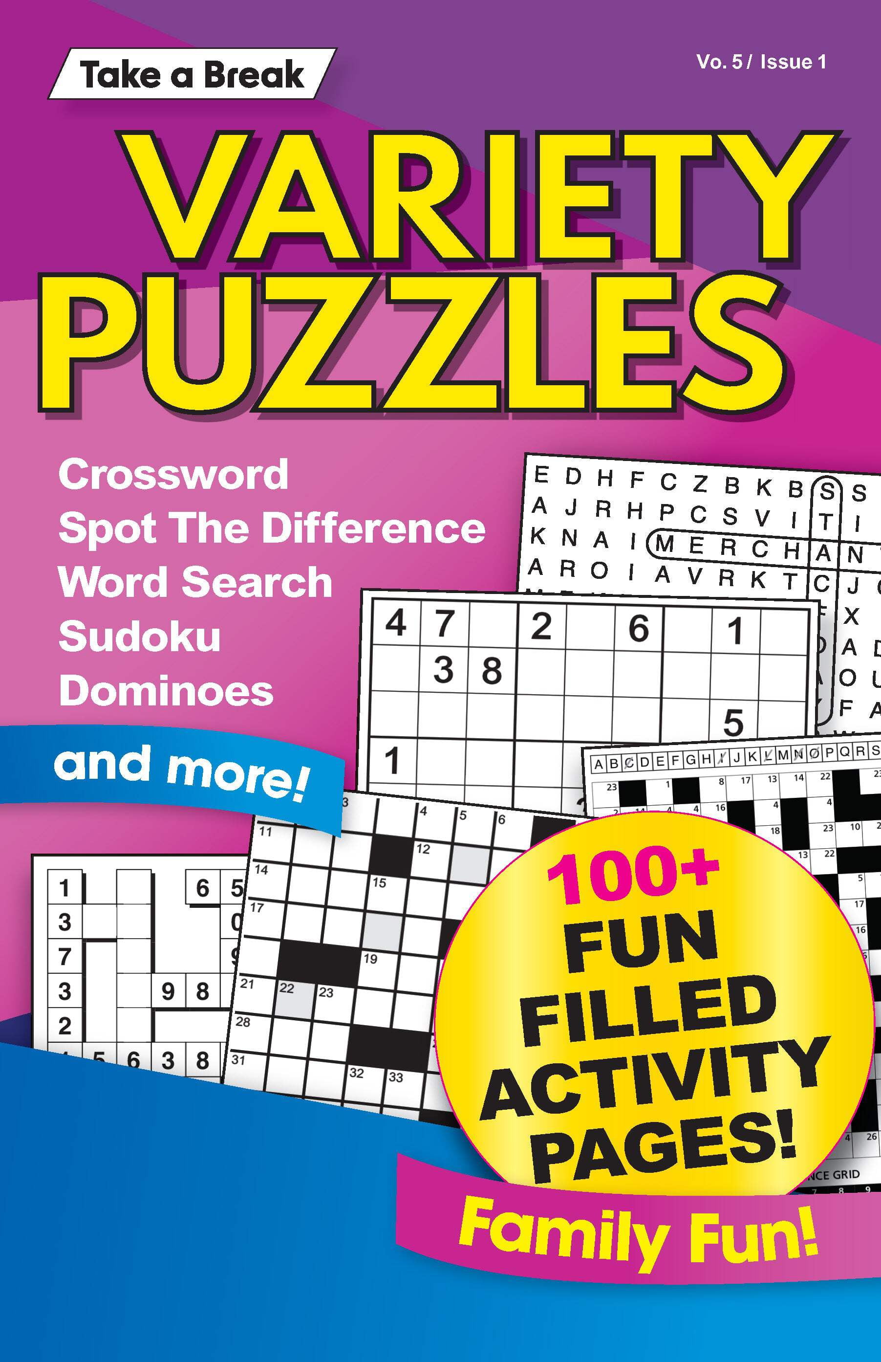Variety Puzzles Vo. 5 / Issue 1 - 100+ Fun Filled Activity Pages ...