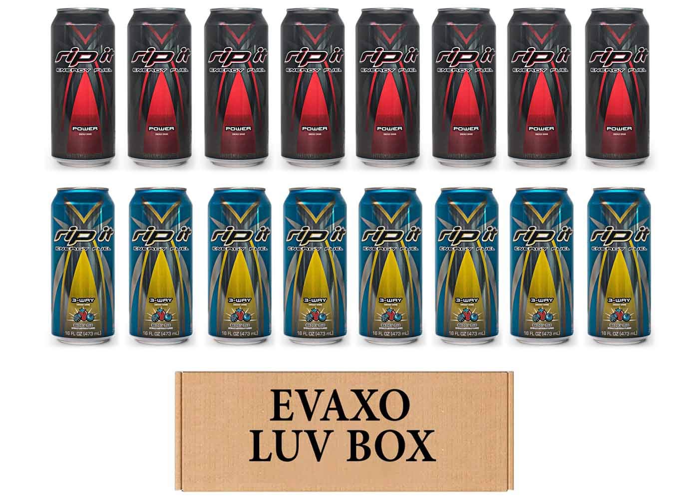 Variety Rip It Energy Fuel Drinks 16 oz. pack of 16 , RIP IT Power ...